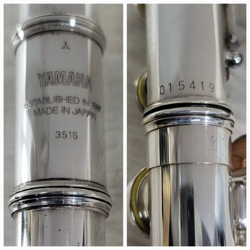 Flauto Yamaha YFL-351S con giunto a pedale ad H revisionato 2025 labbro ...
