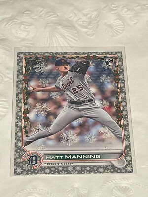 2022 Topps Holiday Matt Manning HW58 RC Detroit Tigers | eBay