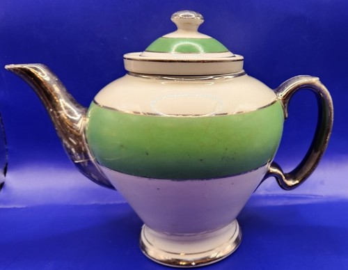 McCormick & Co. Banquet Teas Teapot Made in England Balto Green Silver ...