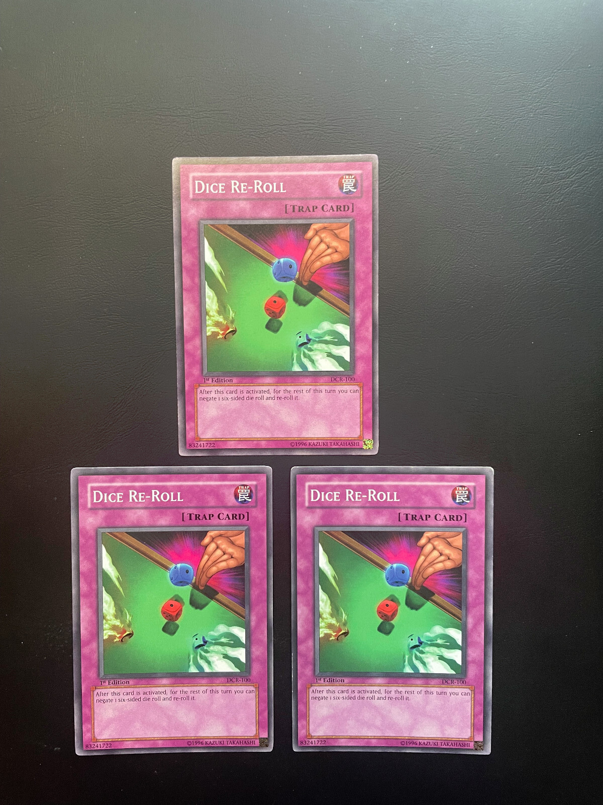 Yugioh Dice Re-Roll DCR-100 1st Edition Common MP/HP X3 | eBay