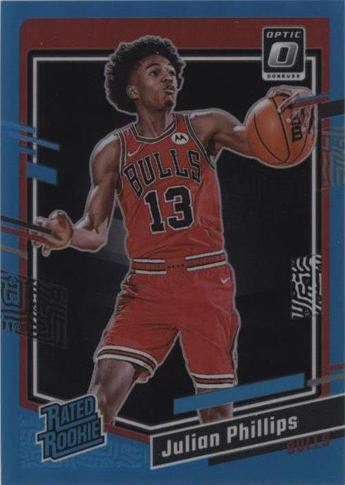 2023-24 Panini Donruss Optic - Rated Rookie Julian Phillips #231 Aqua ...