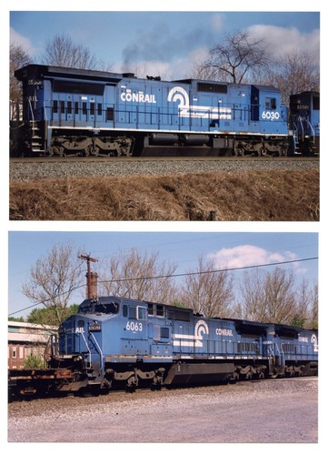 Lot of 8 Conrail Locomotive ORIGINAL 4 x 6 Color Photo Prints | eBay