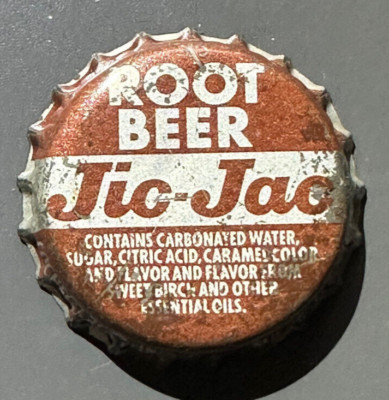 Vintage Used Jic-Jac Root Beer Cork Soda Bottle Cap - Rochester, N. H ...