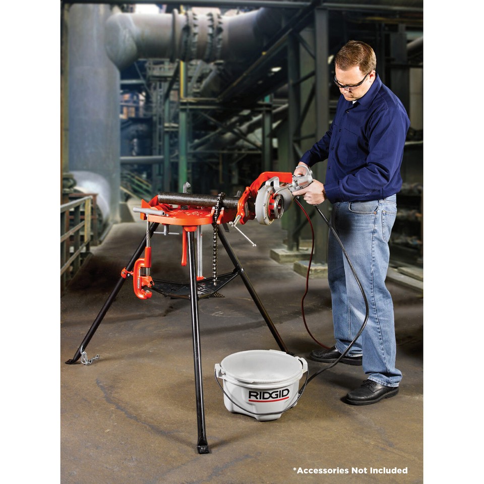 Ridgid 41935 700 Heavy-Duty Handheld Power Drive 115V Pipe Threader ...