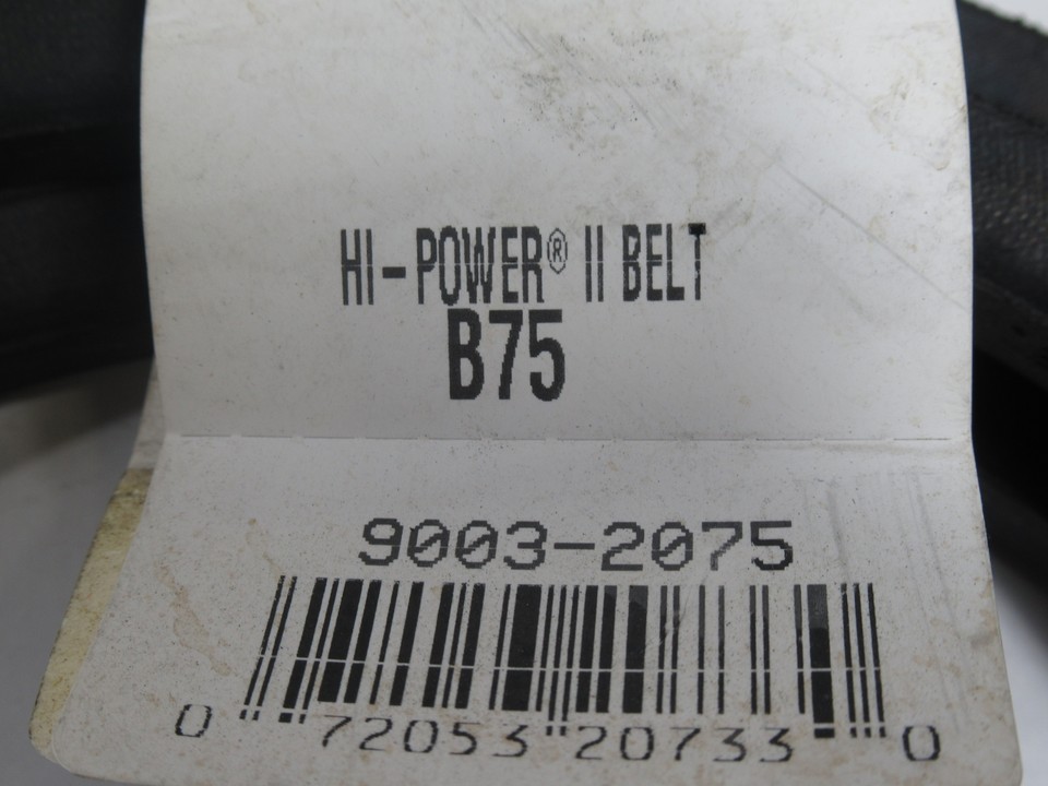 Gates B75 9003-2075 Hi-Power V-Belt 78"L .66"W .41"T NEW | eBay