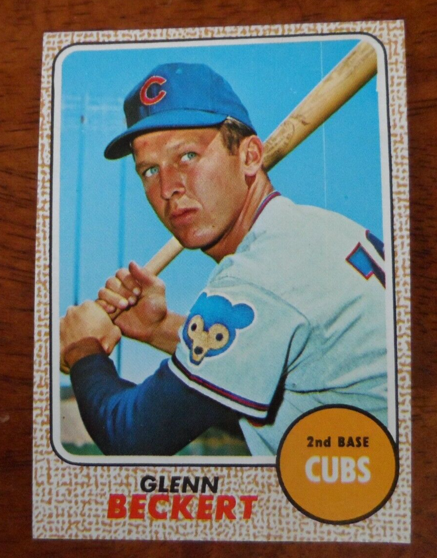 1968 TOPPS BASEBALL #101 GLENN BECKERT CHICAGO CUBS NM 0-1236 | eBay