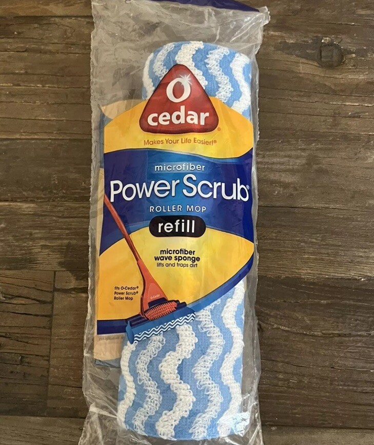 O Cedar Roller Mop Refill Microfiber Wave Sponge Fits Power Scrub ...
