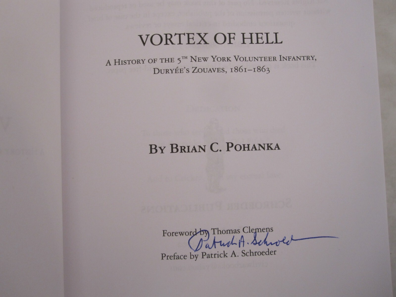 Vortex of Hell : History of the 5th New York Volunteer Infantry by ...