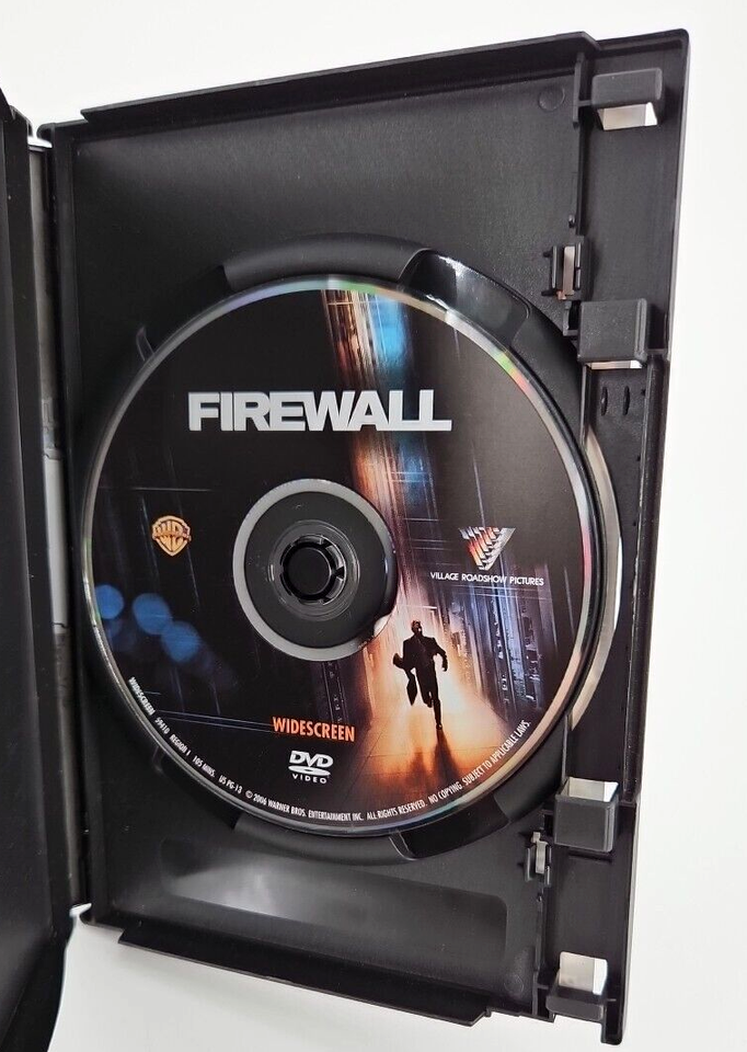 Firewall DVD Movie Video Harrison Ford Paul Bettany Action Thriller PG ...