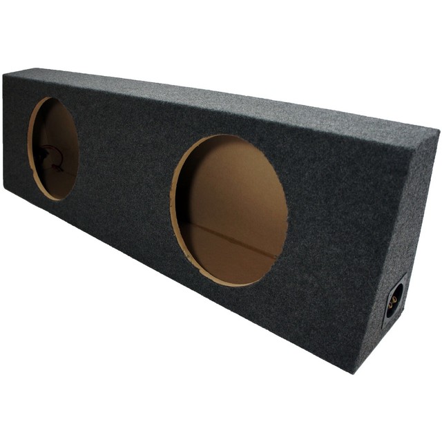 Custom MDF Dual 12" Inch Sealed Shallow Truck Subwoofer Sub Enclosure ...