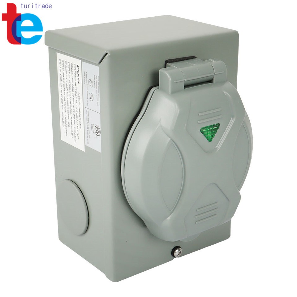 50A Generator Power Inlet Box NEMA SS2-50P Power Inlet Box for 3Prong ...