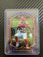 2020 Panini Select - Concourse Clyde Edwards-Helaire #54 Blue Prizm Die ...