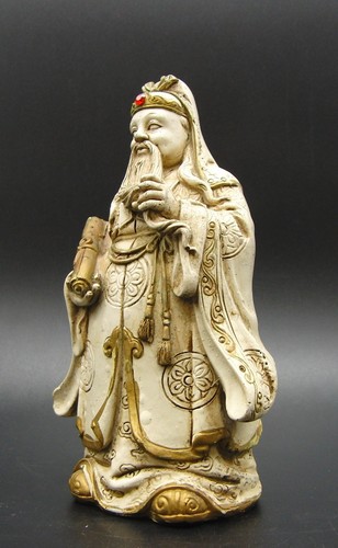 Chinese Prophet Scroller Immortal Figure Sculpture Decorative Ornament ...