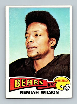 1975 Topps Football Nemiah Wilson #252 Chicago Bears | eBay