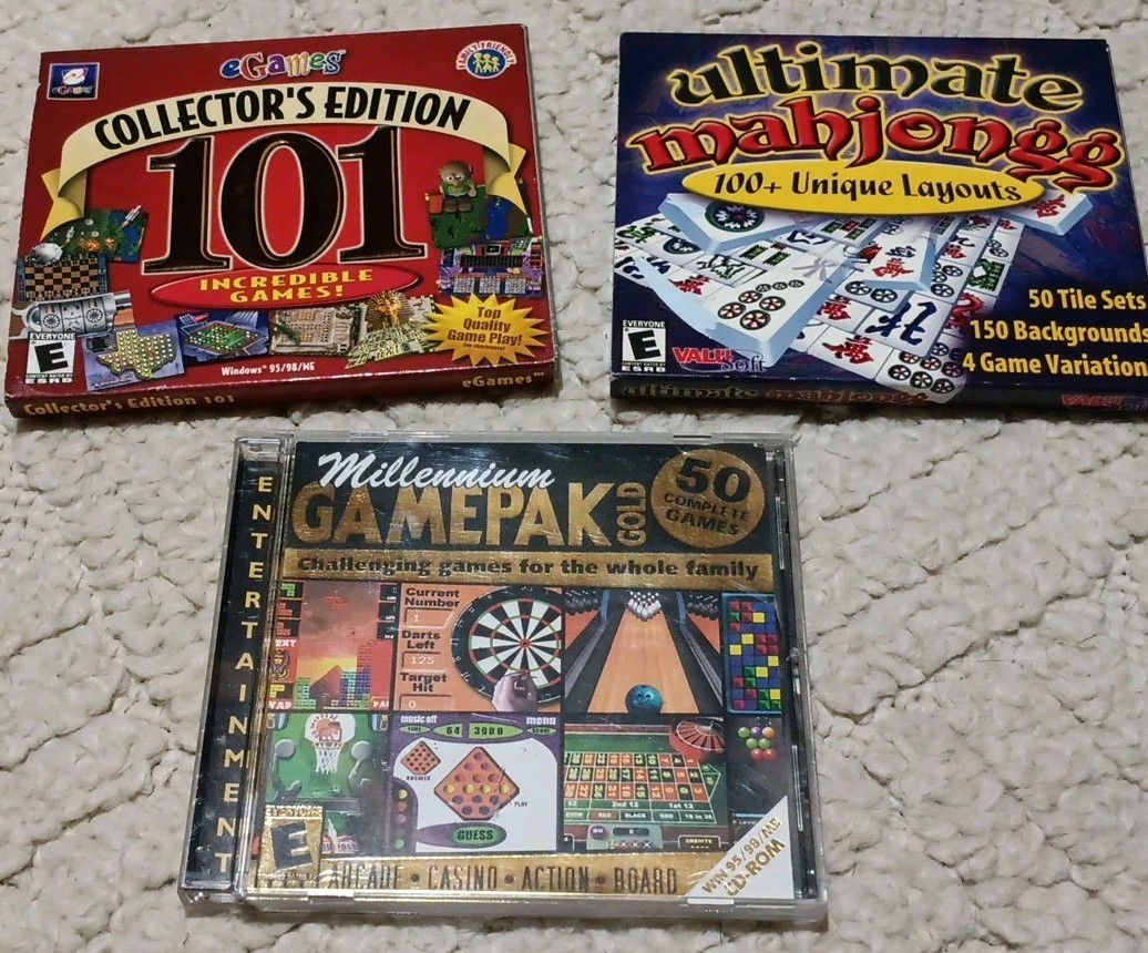 Lot Of 3 Computer Game Disc Of Various Games | eBay