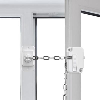 Window Lock Stainless Steel Chain Opening Restrictor for Fridge Home ...