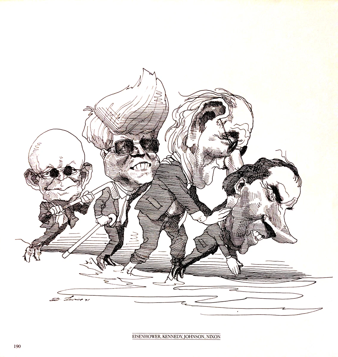Line Drawings Of Us Presidents