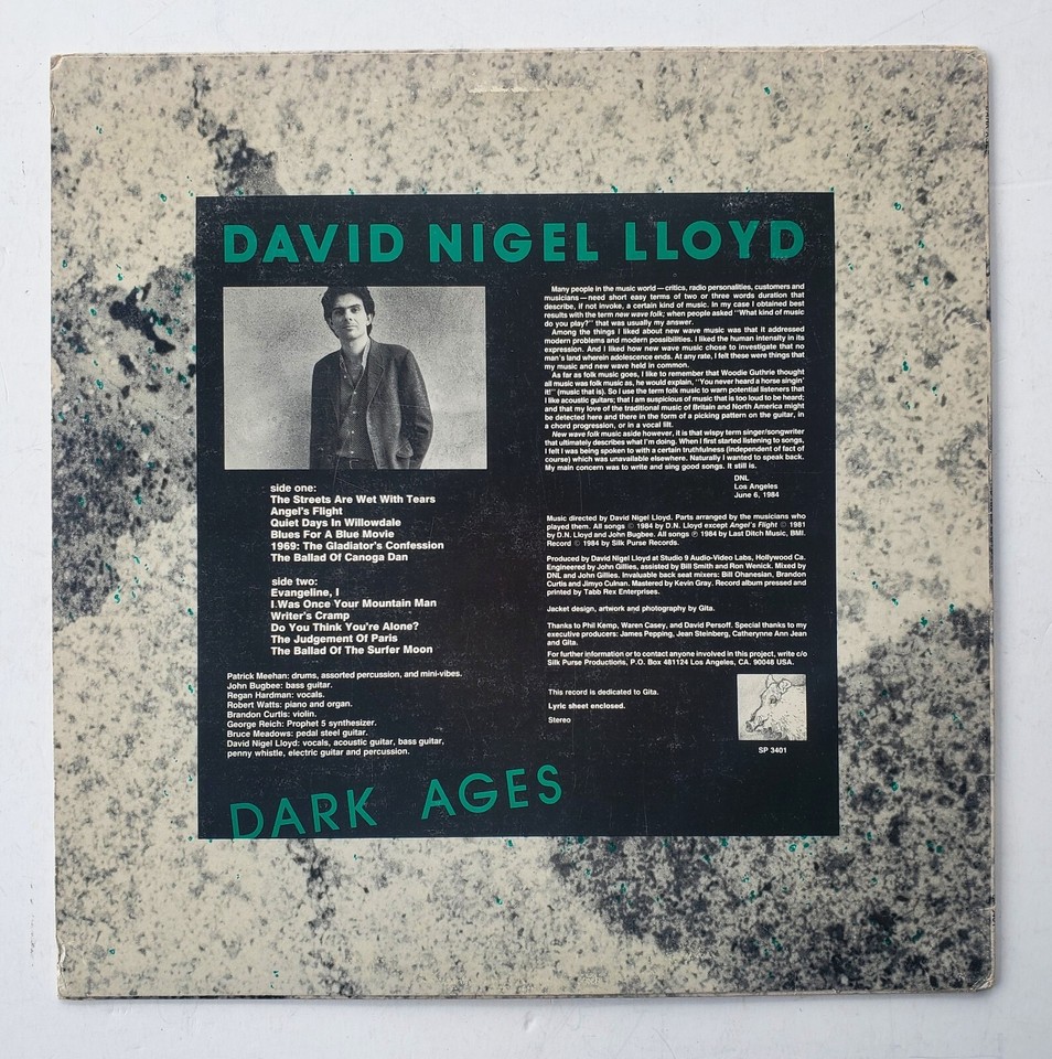 David Nigel Lloyd Lp Dark Ages - Loner SSW Folk Psych - HEAR | eBay