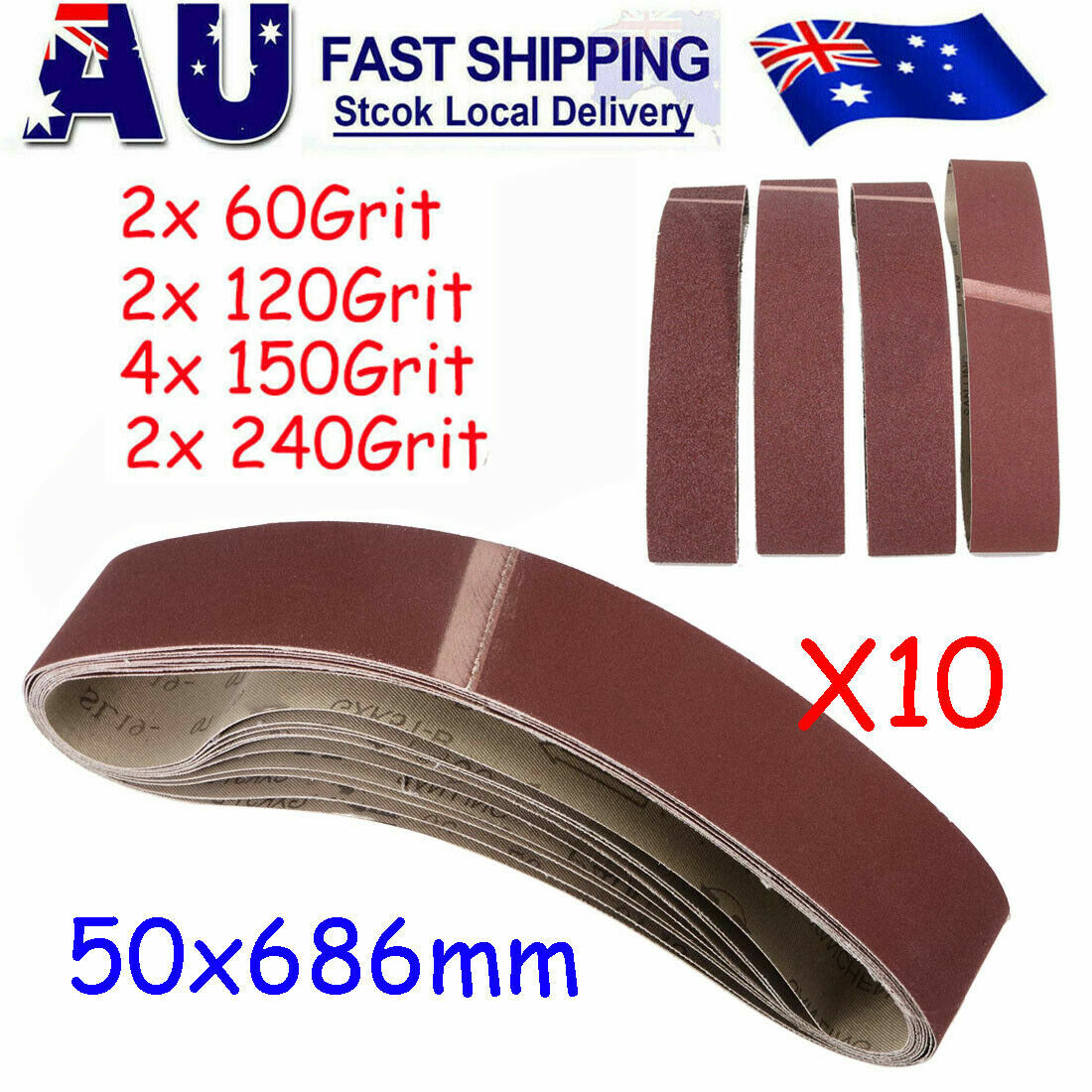 Sanding Belt Linishing Sander Grinding Belts File Long Heavy Duty Cloth ...