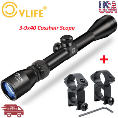 CVLIFE 3-9X40mm Optics Rifle Scopes Mil Dot Crosshair Reticle With 1 ...