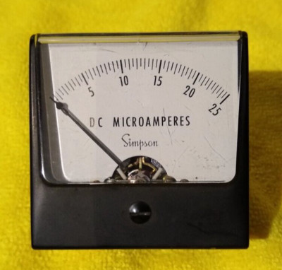 Panel Meters - Microamperes Meter