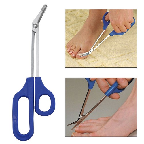 Long Handled Toe Nail Clippers Cutters Angled Scissors Heavy Duty ...