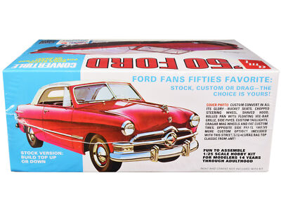 AMT AMT1413 Skill 2 Model Kit 1950 Ford Convertible "Street Rods" 3-in ...