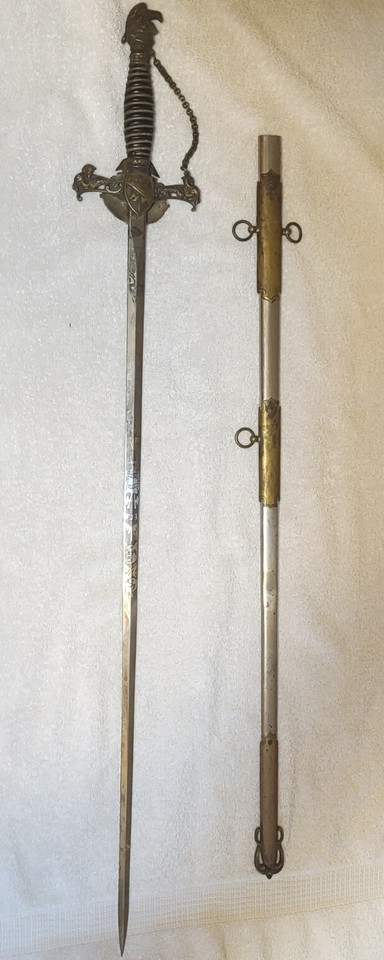 Antique 1800's KNIGHTS OF PYTHIAS FCB Victorian Ceremonial Sword M.C ...