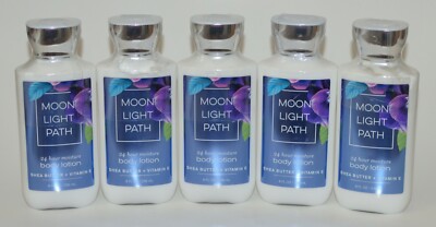 5 BATH & BODY WORKS MOONLIGHT PATH LOTION CREAM HAND LARGE 8 OZ SHEA ...