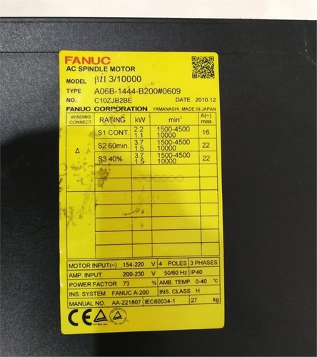 1Pc A06B-1444-B200 Fanuc Servo Motor wm | eBay