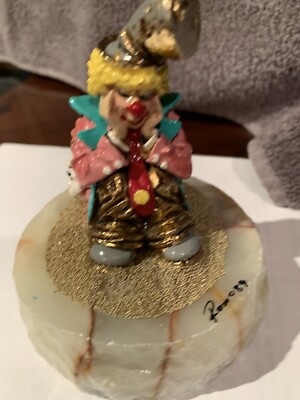 RON LEE WORLD OF CLOWNS 1989 #C89 CLOWN SITTING WITH HEAD IN HANDS | eBay