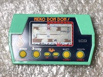 LCD Game Takatoku Toys Neko Don Don! Handheld system Game Watch tested ...