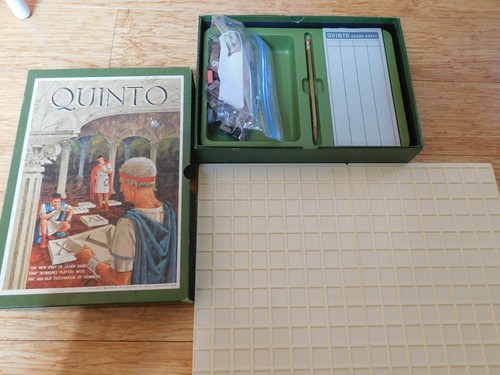 Vintage Quinto Board Game 3M Bookshelf Strategy Tiles Numbers | eBay