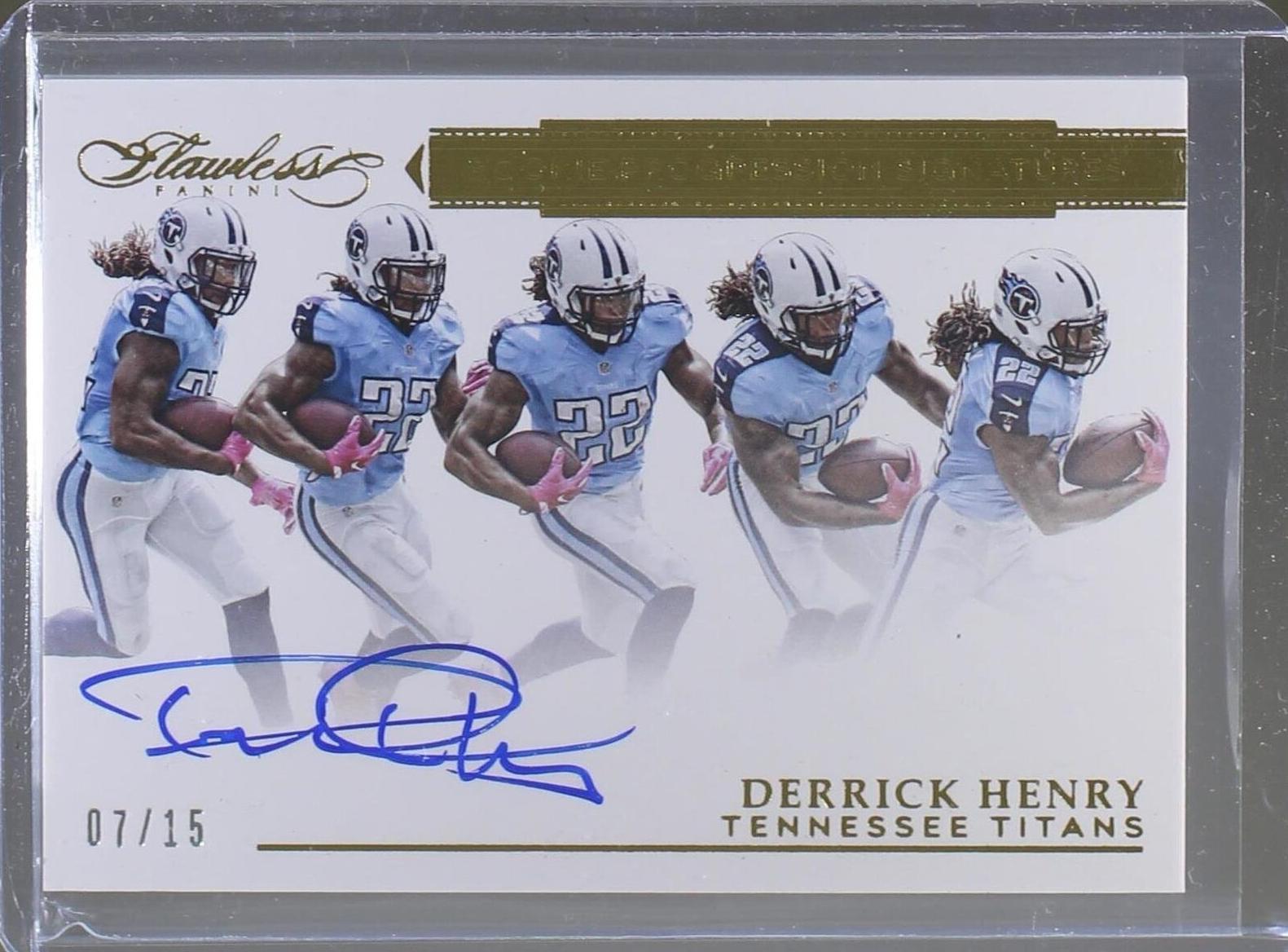 2016 Panini Flawless - Rookie Progression Signatures Derrick Henry # ...