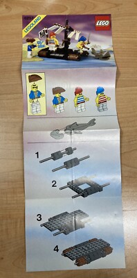 Lego vintage pirates 6257 Castaway's Raft instructions only | eBay
