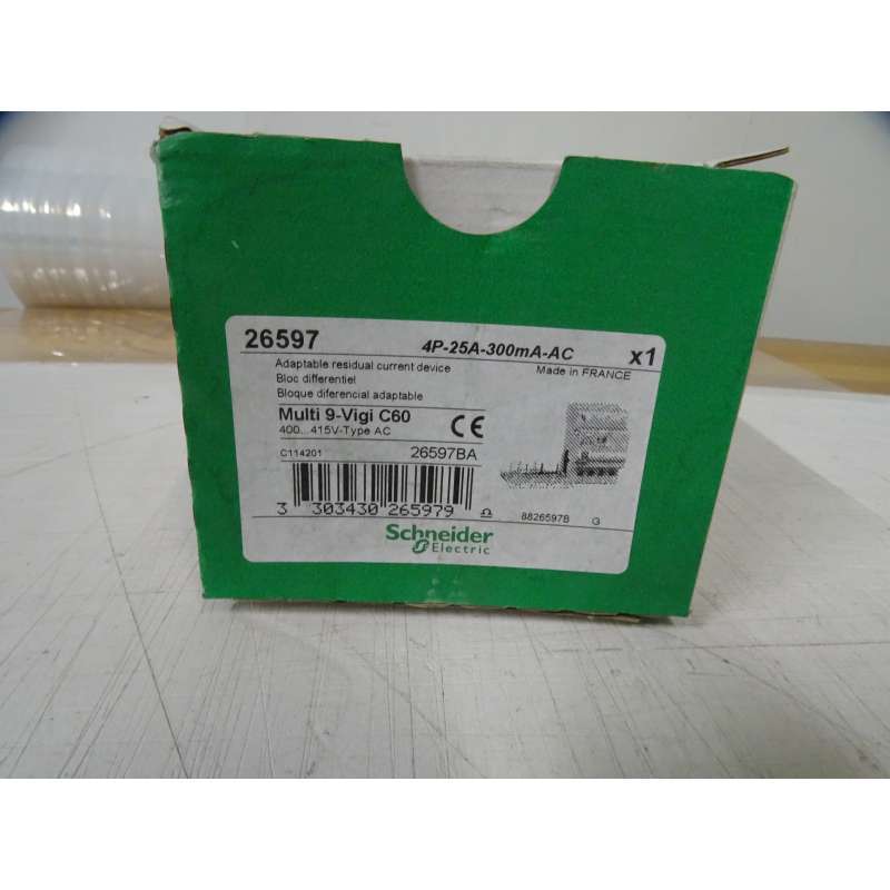26597 Module Différentiel Vigi C60 4P 25A 220...415V 0,3 A Classe AC | eBay