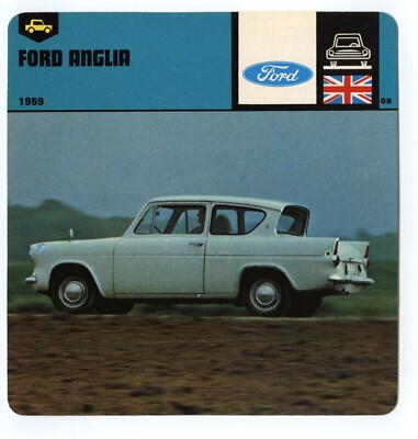 Ford Anglia - GT / Production Car Edito Service SA Auto Rally Card | eBay