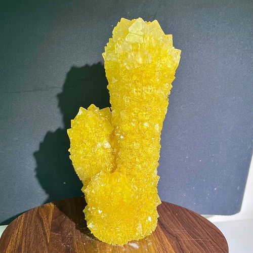 5.29lb Beautiful yellow Tibetan ghost phantom quartz cluster specimen ...