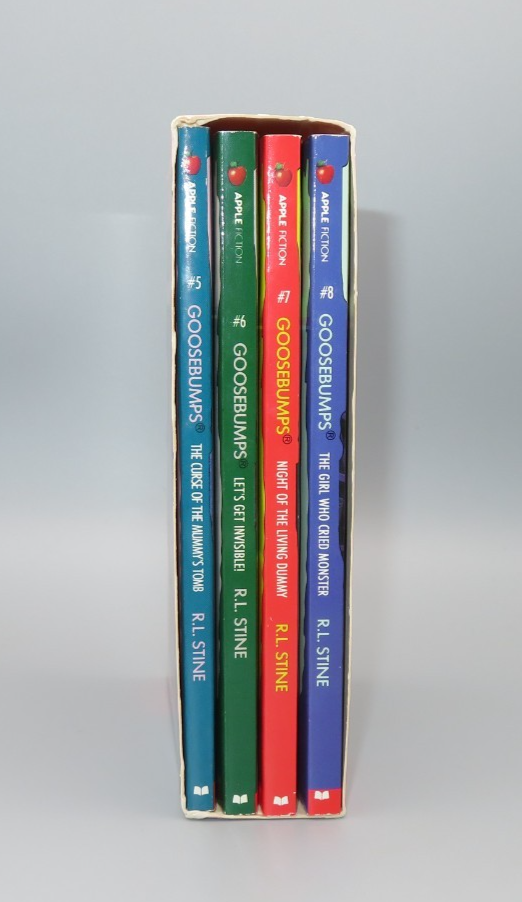 1993 Goosebumps box set UNREAD # 5 6 7 8 Night Living Dummy Mummy R.L ...