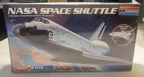 Monogram Snap Tite NASA Space Shuttle Model Kit #1110 1984 1:200 Made ...