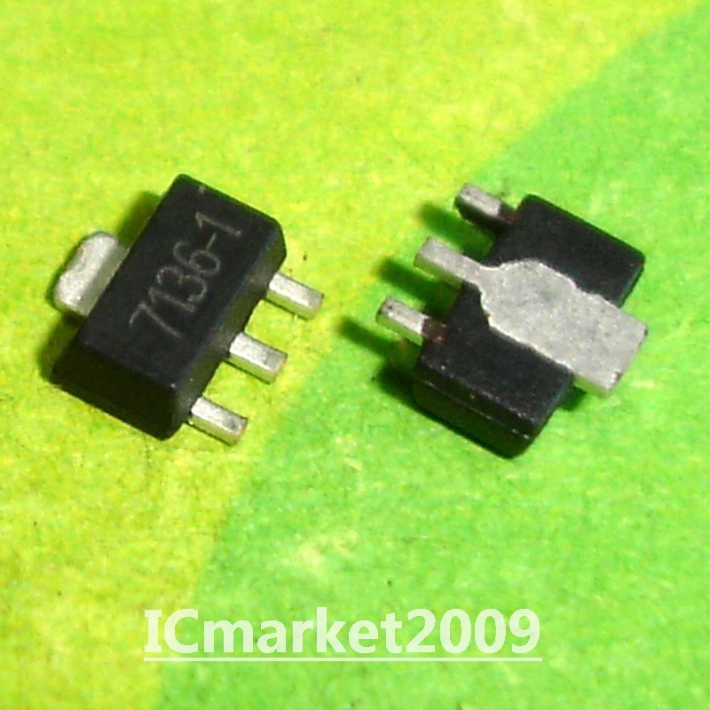 100 PCS HT7136-1 SOT-89 HT7136A-1 7136-1 LDO 3.6V High Voltage ...