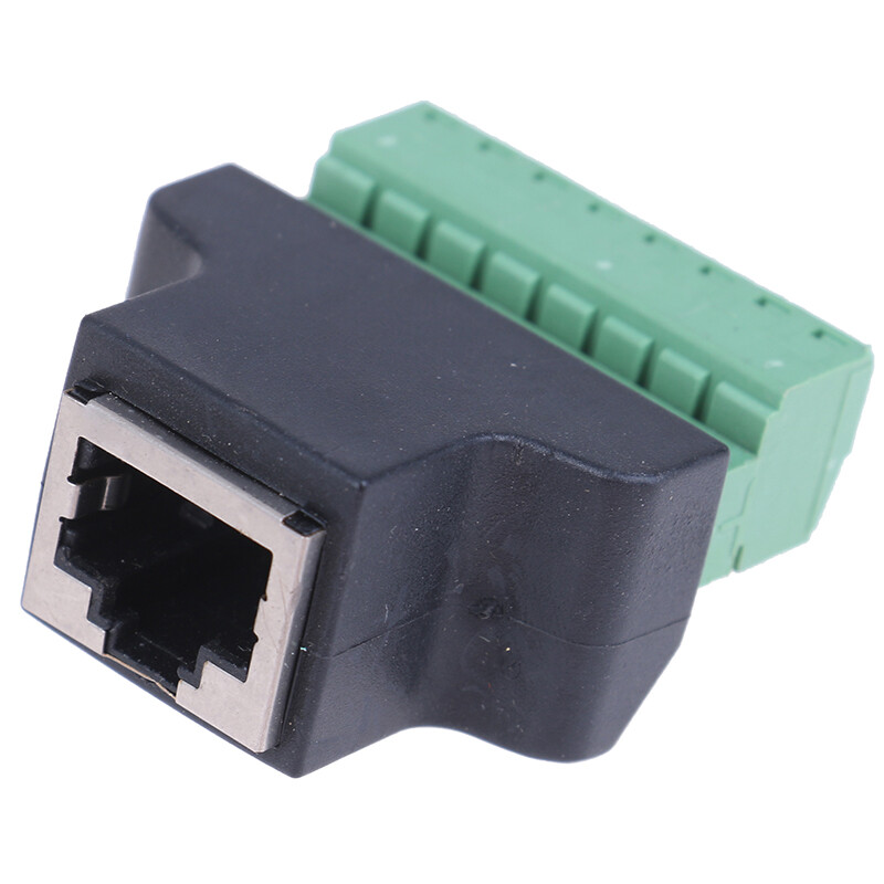 RJ45 to Screw Terminal Adaptor RJ45 Female to 8 Pin connector for CCTV ...