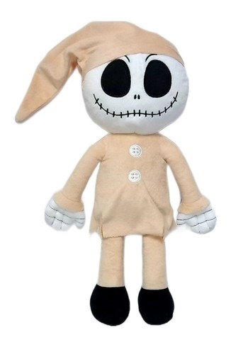 Disney Nightmare Before Christmas Plush Pajama Jack Skellington Stuffed ...