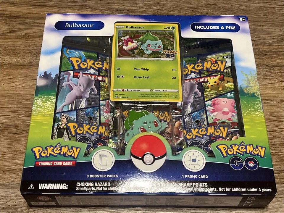 TCG Pokemon GO Bulbasaur Pin Collection Box | eBay