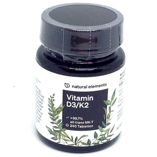 NATURAL ELEMENTS Vitamin D3/K2 - 240 comprimes - 09/2026 | eBay