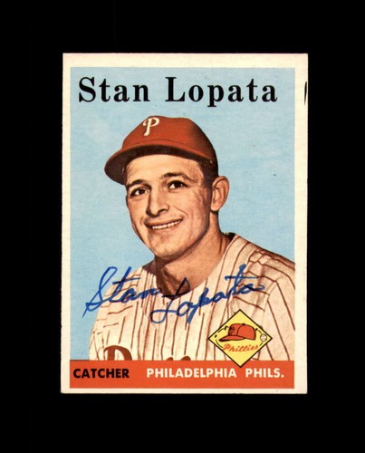 Stan Lopata Signed 1958 Topps Philadelphia Phillies Autograph | eBay