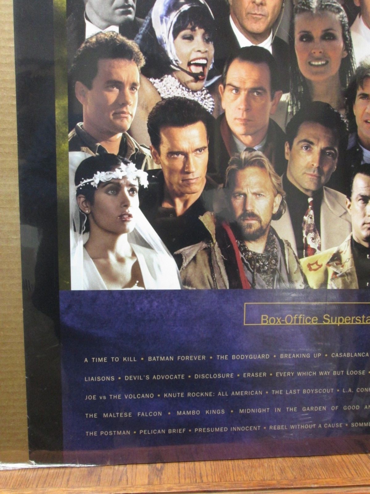Box office superstars vintage Movie poster 1998 Warner Bros.75th year ...