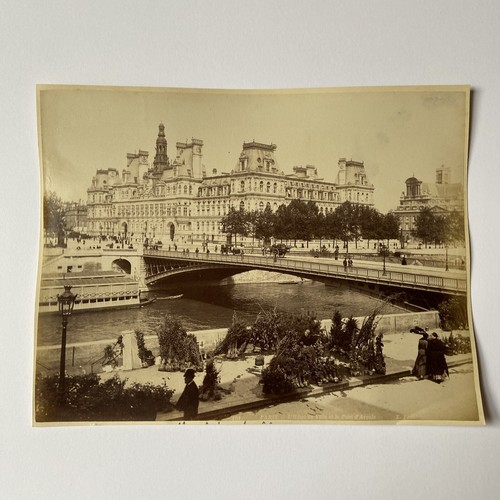 Architecture Hotel de Ville, Paris,1890's, Antique French Photography ...