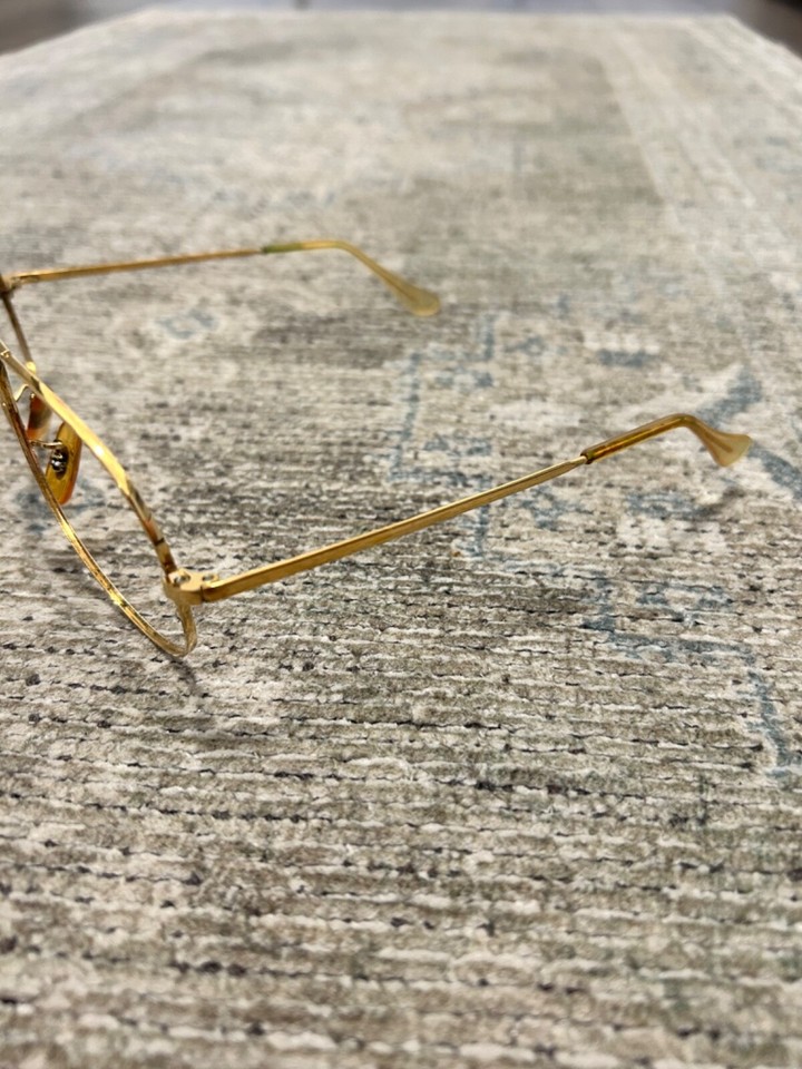 Ray Ban 23K GP BL vintage 80s made USA aviator sunglasses frames 64 15 ...