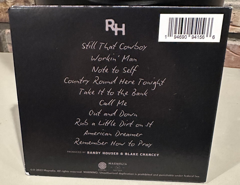 RANDY HOUSER " Note To Self " Autographed CD Signed | eBay